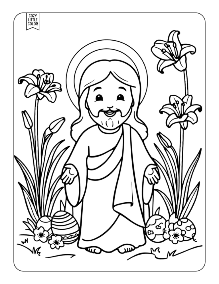 24 Religious Easter Coloring Pages (Free Printables)